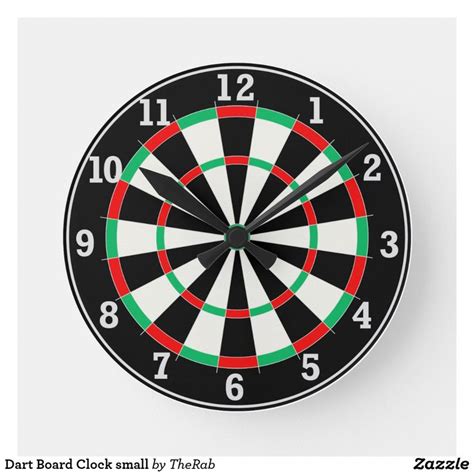 Dart Board Clock Small Zazzle Dart Board Clock Easy Mandala Drawing