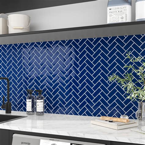 Veelike Royal Blue Kitchen Backsplash Tiles Veelike