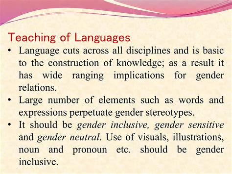 Module Relevance Of Gender Dimensions In Teaching And Learning Process PPTX