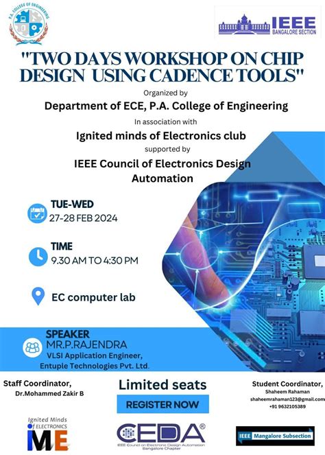 Mohammed Jafeen On Linkedin Participated In Two Days Workshop On Chip