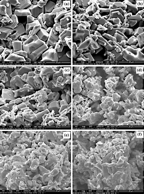 Sem Micrographs Of Gd Substituted M Type Hexagonal Ferrites Ba 05 Co Download Scientific