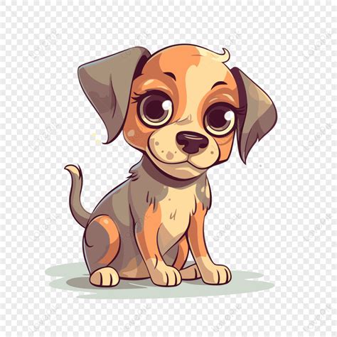 귀여운 강아지 벡터만화상표클립 아트 Png 일러스트 무료 다운로드 Lovepik