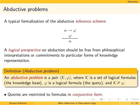abox abduction in the description logic