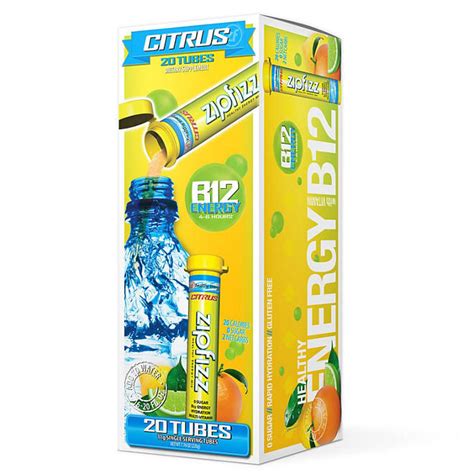 Zipfizz Energy Drink Mix Citrus 20 Ct