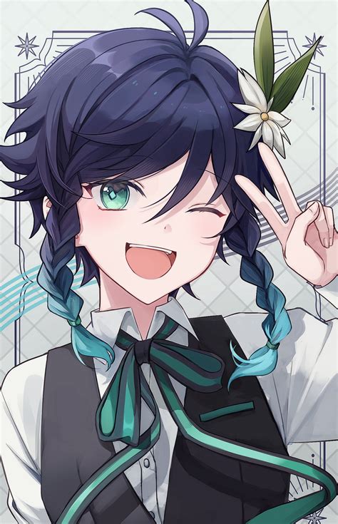 Venti Genshin Impact Drawn By Garu Roong Danbooru