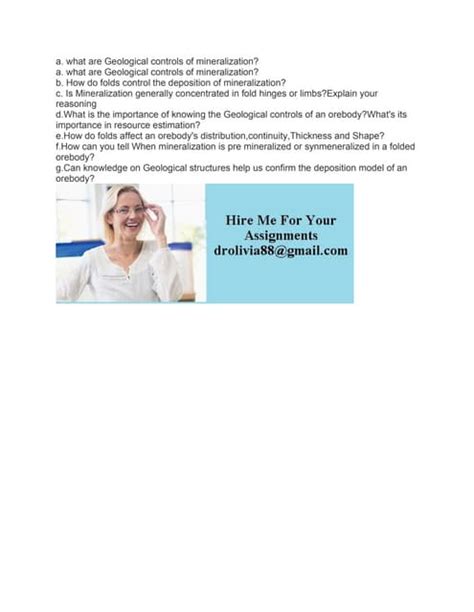A What Are Geological Controls Of Mineralization A What Are Geologipdf