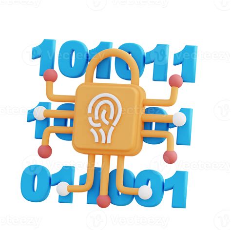 3d Illustration Of Fingerprint Security Code 19875411 Png