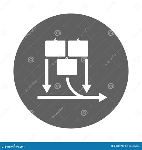 Agile Kanban Project Icon Blue Color Design Royalty Free Stock Image CartoonDealer