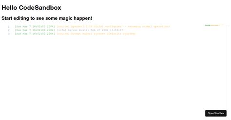 Scientific Computing Editor Codesandbox