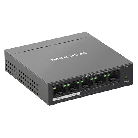 Buy Mercusys 5 Port Gigabit Switch With 4 Port Poe [ms105gp] Pc Case Gear Australia