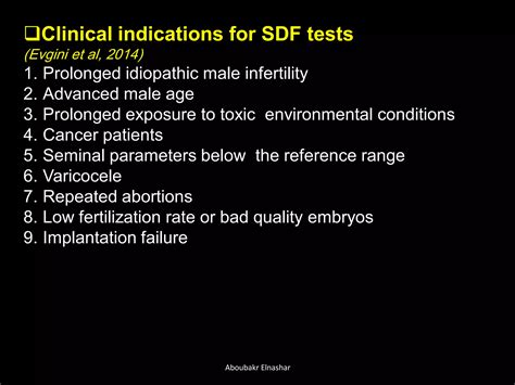 Clinical Utility Of Sperm Dna Fragmentation Tests 2016 Ppt