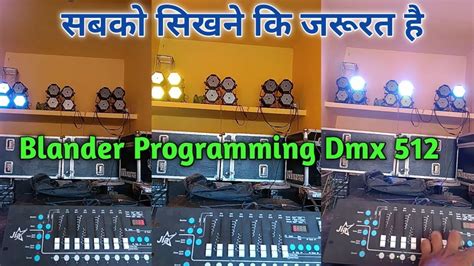 Dmx 512 Controller Programming Blinder Style Led Par Light Running
