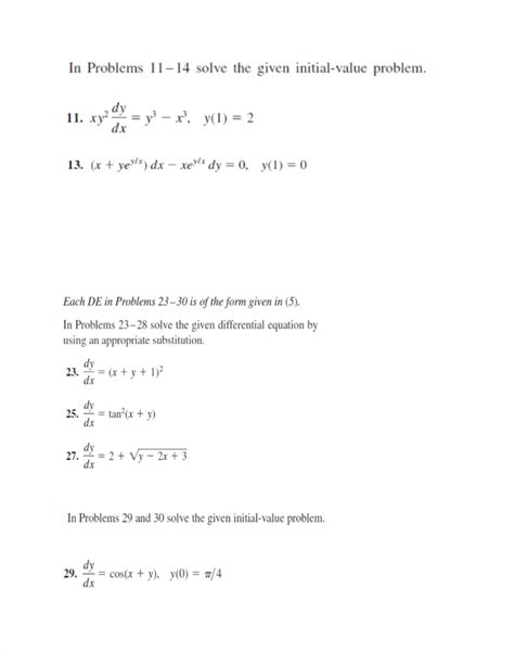 Solved Differential Equation Chapter 2 5 Homogenious