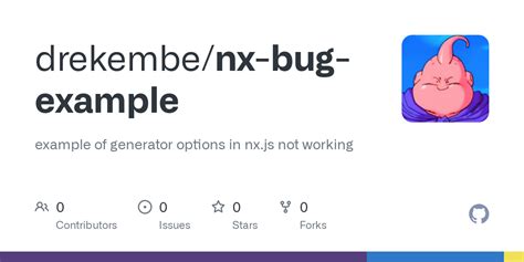 Github Drekembenx Bug Example Example Of Generator Options In Nxjs