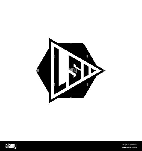Ls Monogram Logo Letter With Triangle Play Button Shape Hexagonal