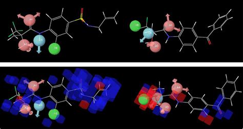 Top Alignment Of The Ligand With The Best Fitness Score 10b Left
