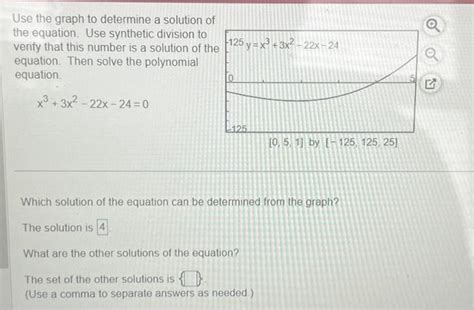 Solved Use The Graph To Determine A Solution Of The Chegg