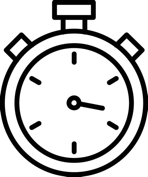 Stopwatch Line Icon 10319229 Vector Art At Vecteezy