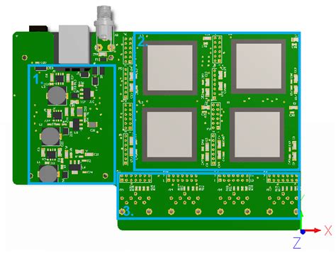 Top Pcb Layout The Power Management Circuitry Is Located On The Left