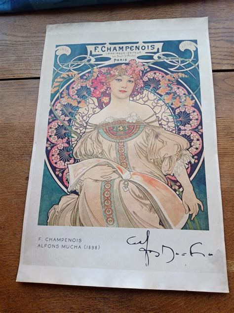 Starý Dobový Reklamní Plakat Obraz Alfons Mucha Secese Aukro