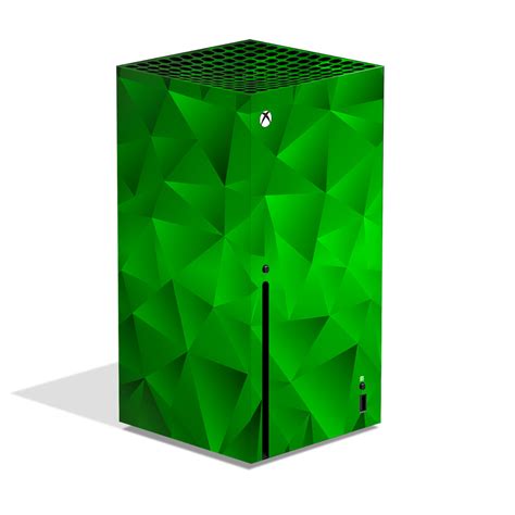 Vibrant Green Polygonized Xbox Series S Skin Ko Custom Creations