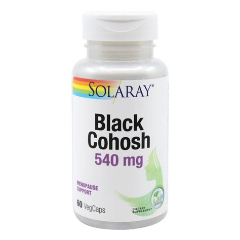 Black Cohosh 540mg Solaray, 60 capsule, Secom : Farmacia Tei online