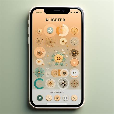 Premium AI Image Mobile App Layout Design Of Allergen Tracker Clean And Minimalistic Layout