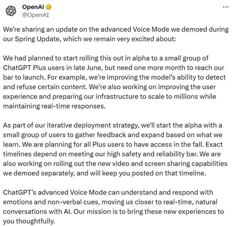 ChatGPT Plus Gets Exciting Upgrade with Advanced Voice Mode - Fusion Chat