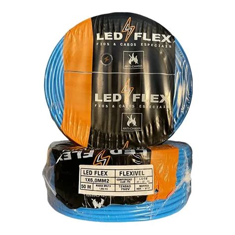 Fio El Trico Cabo Flex Vel Mm Rolo Metros Parcelamento Sem Juros