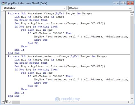 How To Create Popup Reminder In Excel 3 Ideal Examples