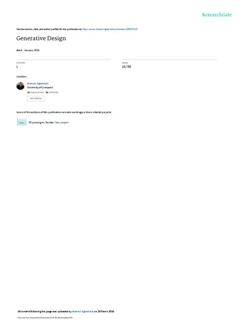 generative design form finding technique pdf design algorithms