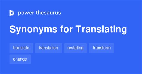 Translating Synonyms 431 Similar Words And Phrases