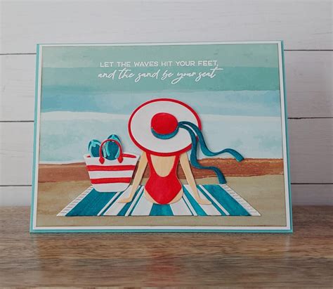 Beach Card Ocean Theme Card Vacation Card Seaside Card Elegant Beach Card Card For Friend