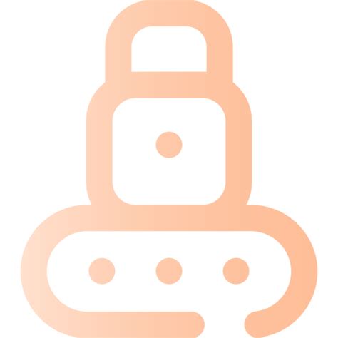 Password Super Basic Omission Gradient Icon