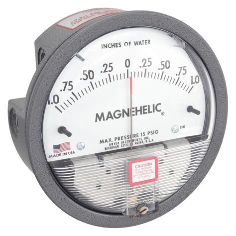 DWYER Back Single Side In NPT Female Differential Pressure Gauge W Grainger