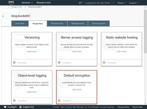 amazon s3 bucket encryption overview and setup