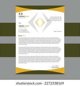 Simple Office Appointment Letterhead Design Stock Vector Royalty Free
