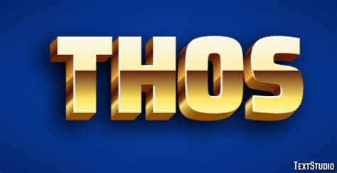 Thos Text Effect And Logo Design Name
