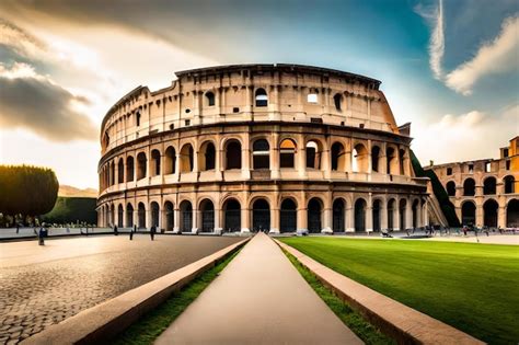 Premium Photo Roman Structure Is A Roman Structure Built In The Style Of Roman Structure