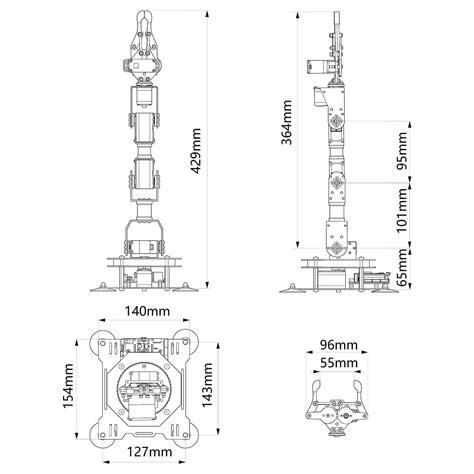 Lewansoul Robotic Arm For Arduino Coding Programming 6dof Stem Educational