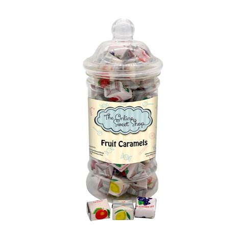 Fruit Caramels Sweets Jar The Online Sweet Shop