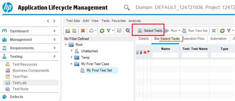 how to execute test cases in hp alm