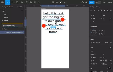 How To Resize A Text Frame In Figma