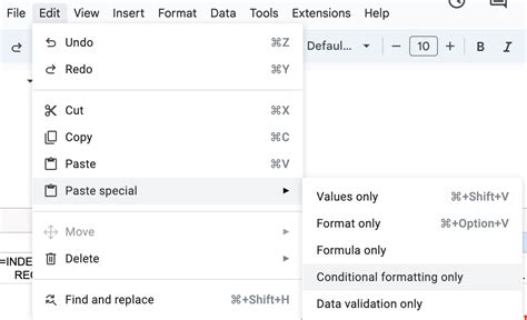 How To Copy Paste Conditional Formatting In Google Sheets Without Including The Original Cells