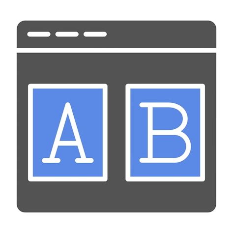 Premium Vector Vector Design Ab Testing Icon Style