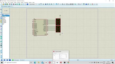 7 Segment Atmega32 Proteus Dan Cvavr Youtube