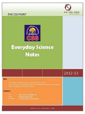 CSS Everyday Science Notes By NOA The CSS Point