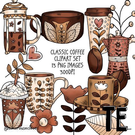 Vintage Coffee Cup Clip Art
