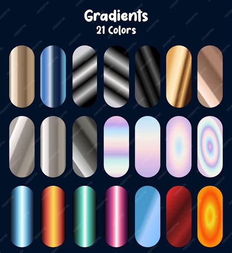 Premium Vector Colorful Gradient Tone Set For Modern Presentation Vector