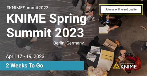 Knime On Linkedin Knime Spring Summit 2023